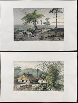 Lot 7002 - Vaillant - Pair of Views of Singapore | Trillium Rare Prints