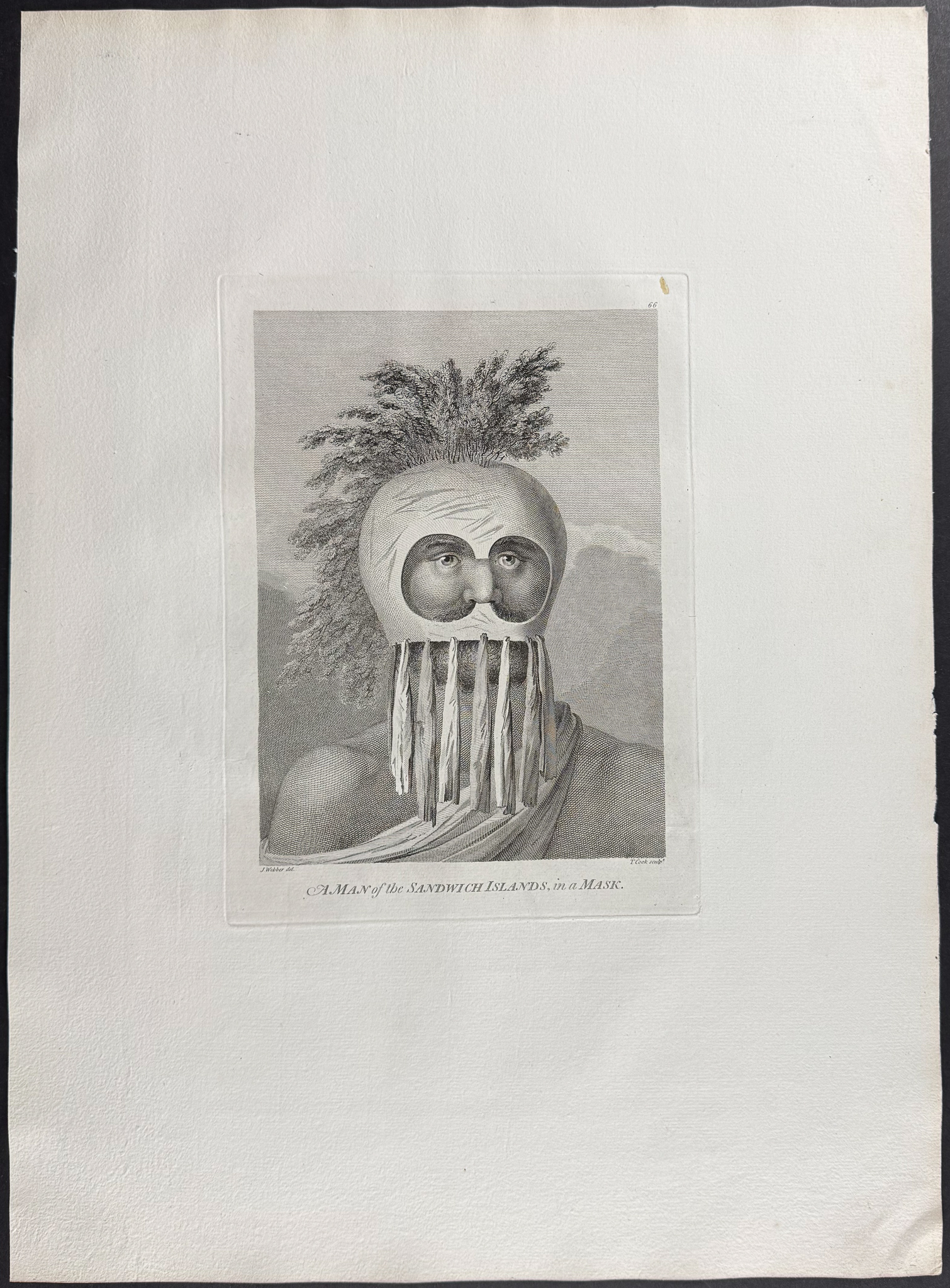 Lot 7029 - Cook, Folio - A Man of the Sandwich Islands, in a Mask ...