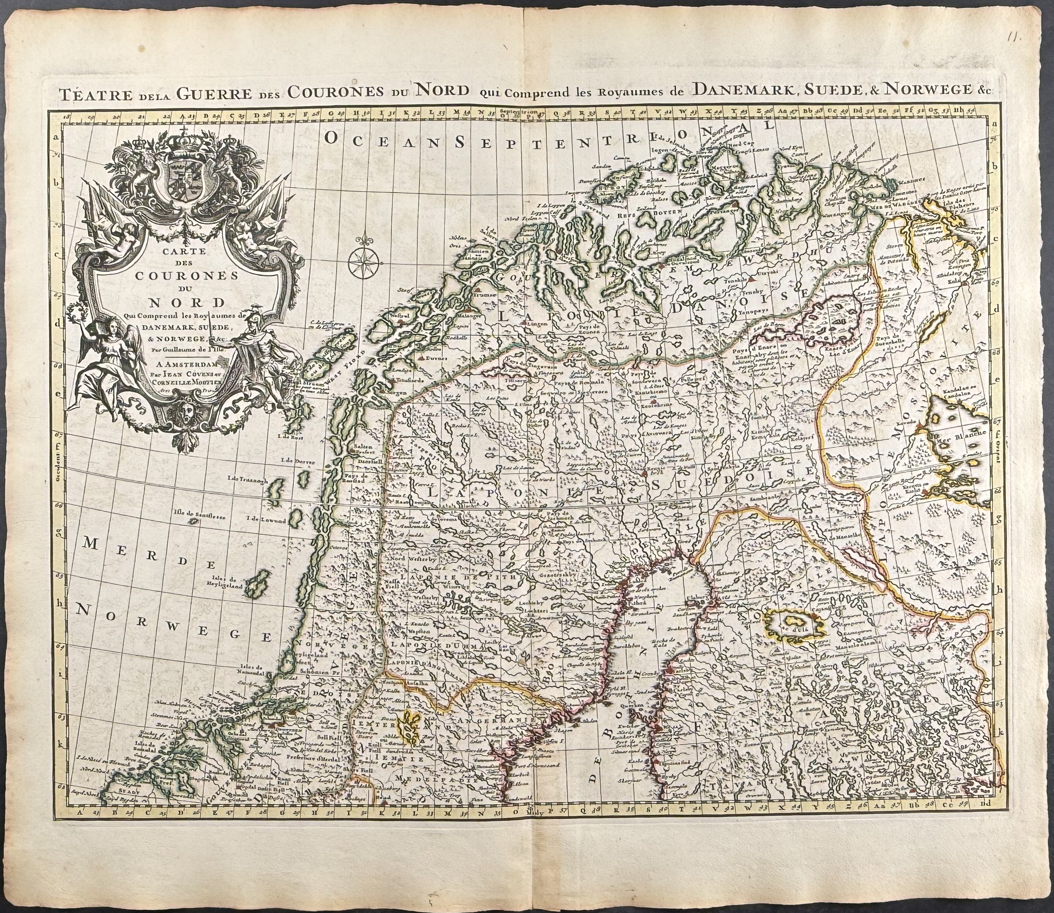 Lot 7047 - De L'Isle - Pair of Maps of Scandinavia (Denmark, Sweden ...