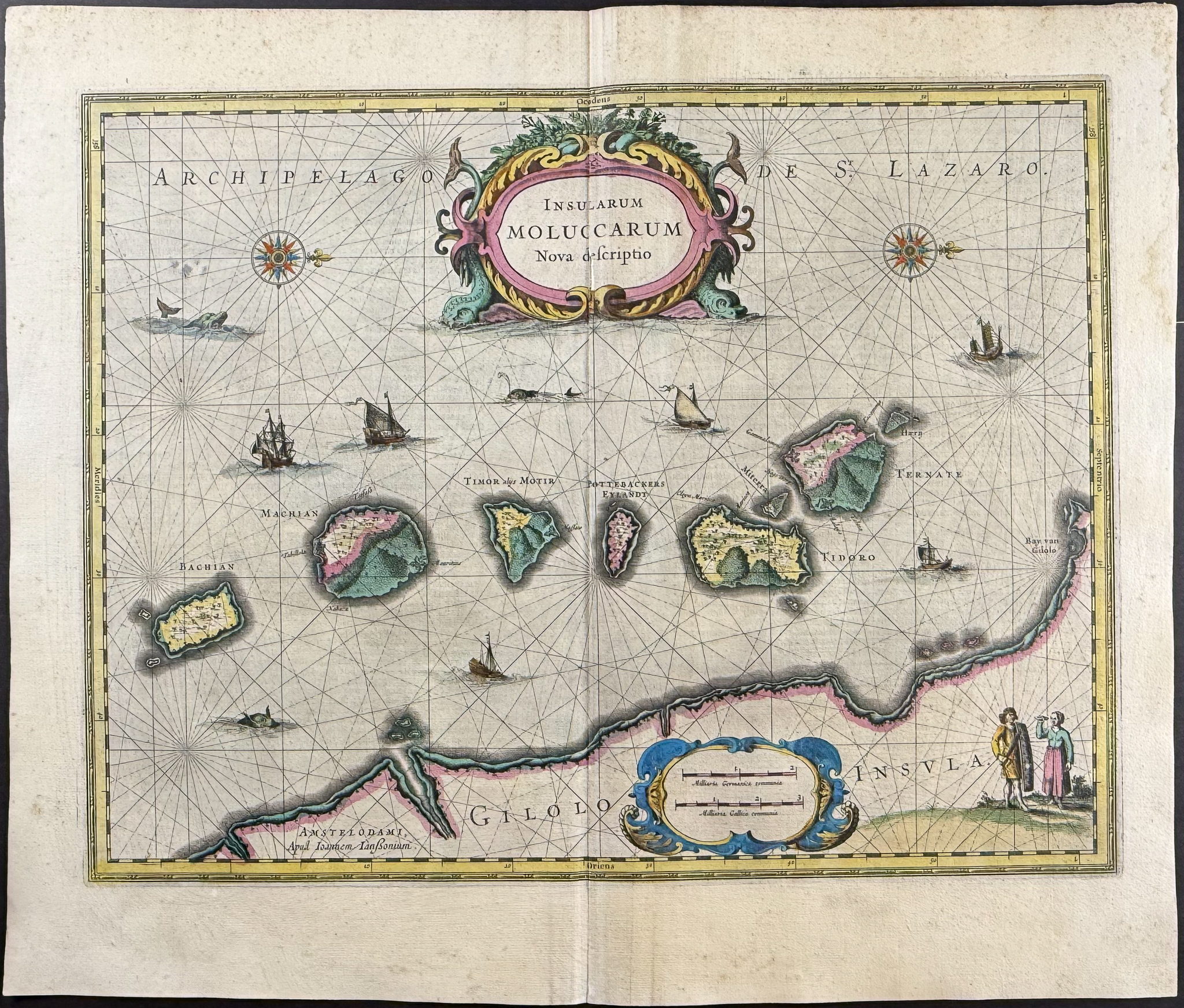 Lot 7048 - Mercator & Hondius, pub. 1634 - Map of the Moluccas Islands ...