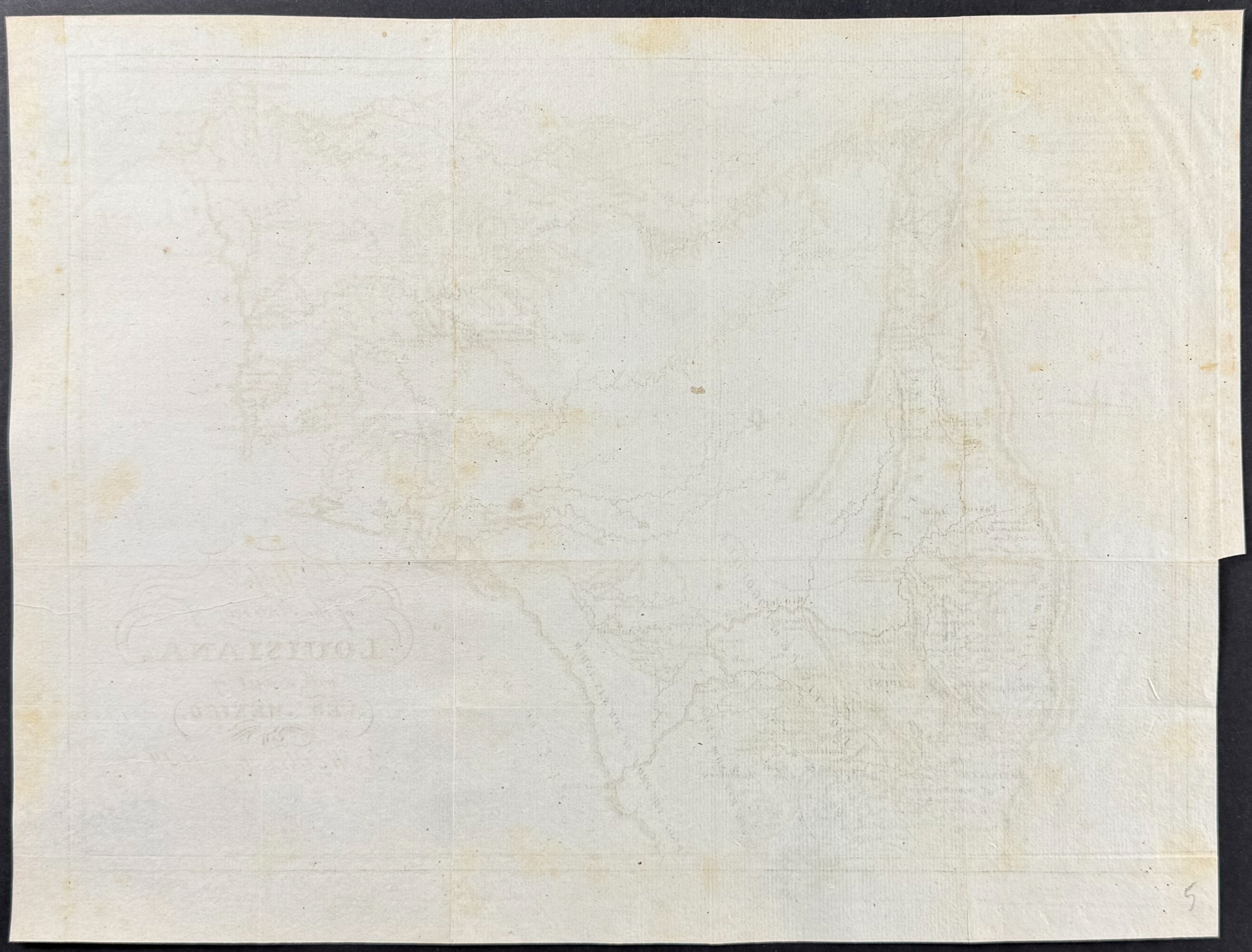 Lot 7060 - Pike - Map of the Interior of Louisiana with a part of New ...