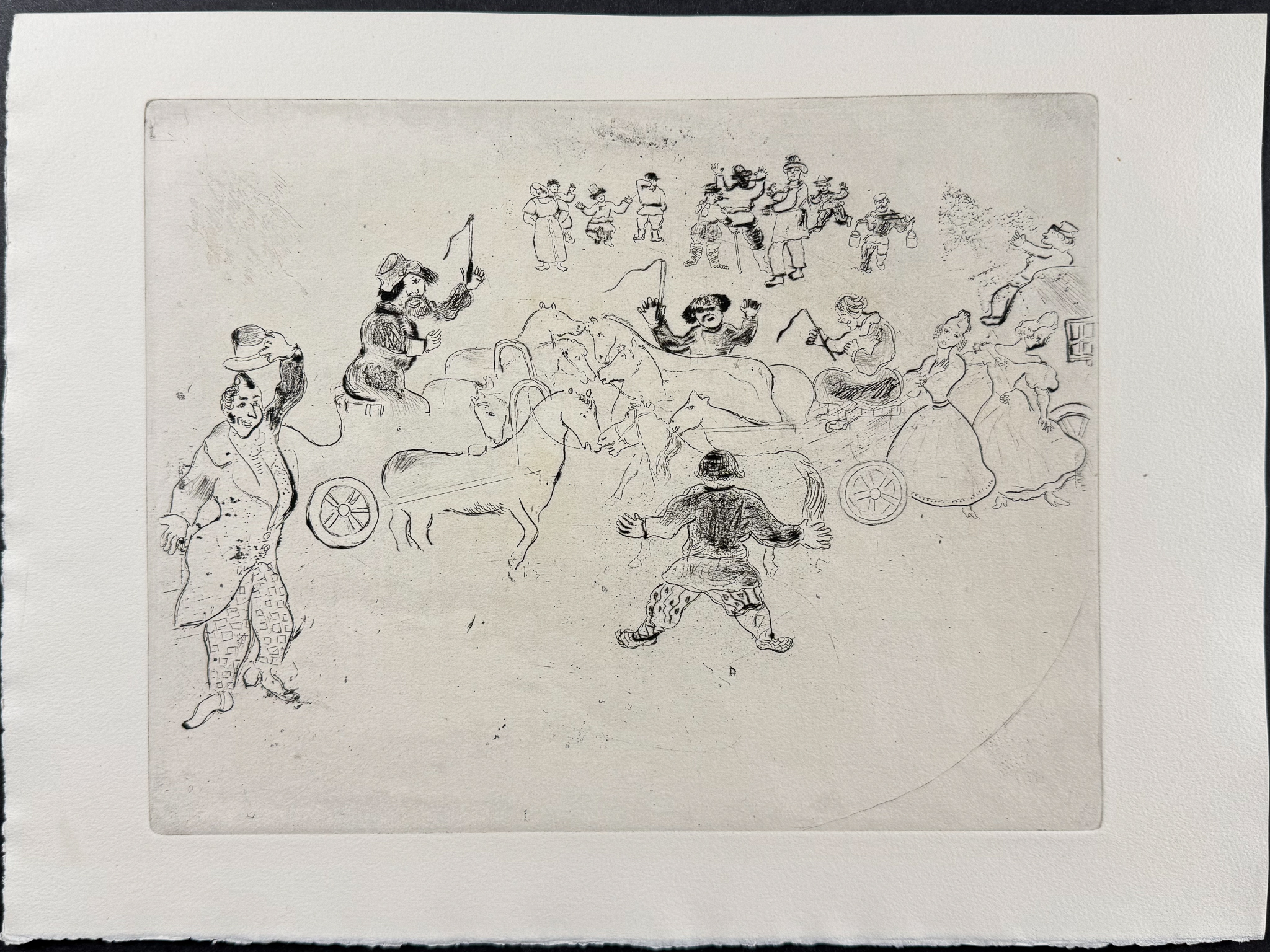 Lot 7078 - Chagall - Collusion on the Road - Collusion en Chemin ...