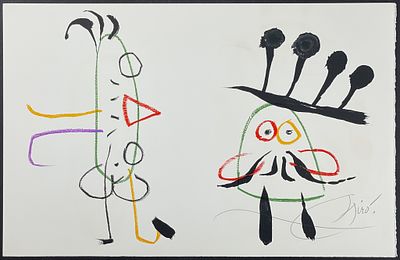 Lot 7090 - Miro, Rare, Signed - Illustration of the Childhood of Ubu ...