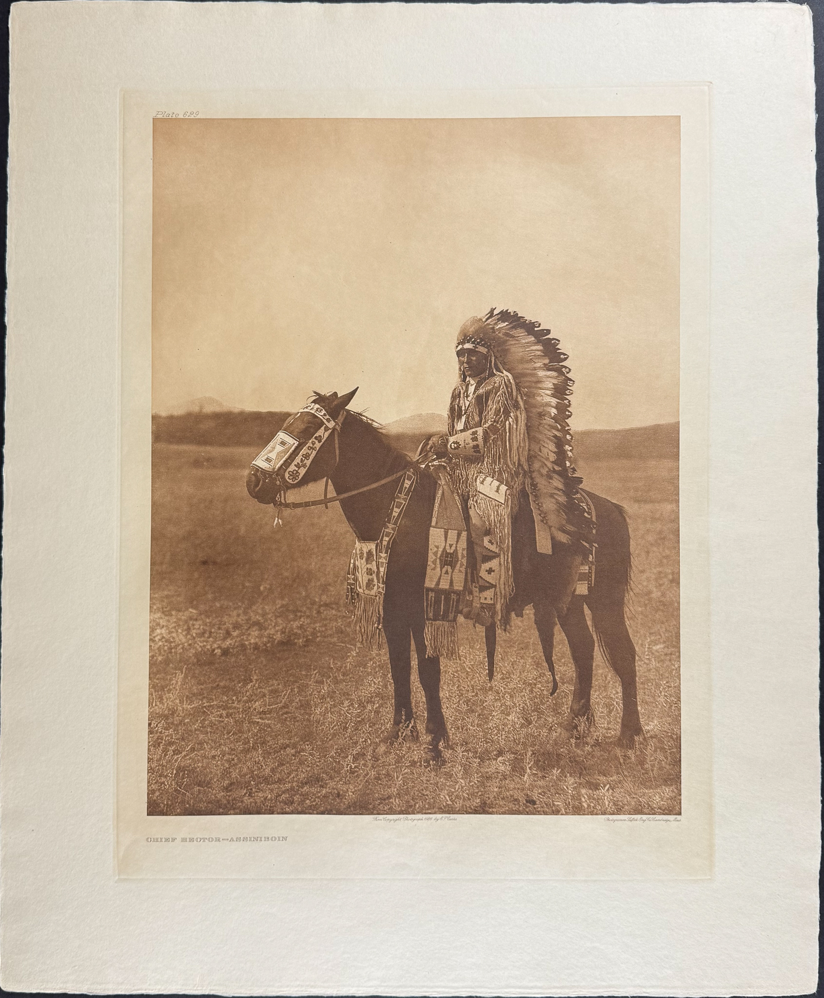Lot 7663 - Edward Curtis, Folio - Chief Hector Assiniboin | Trillium ...