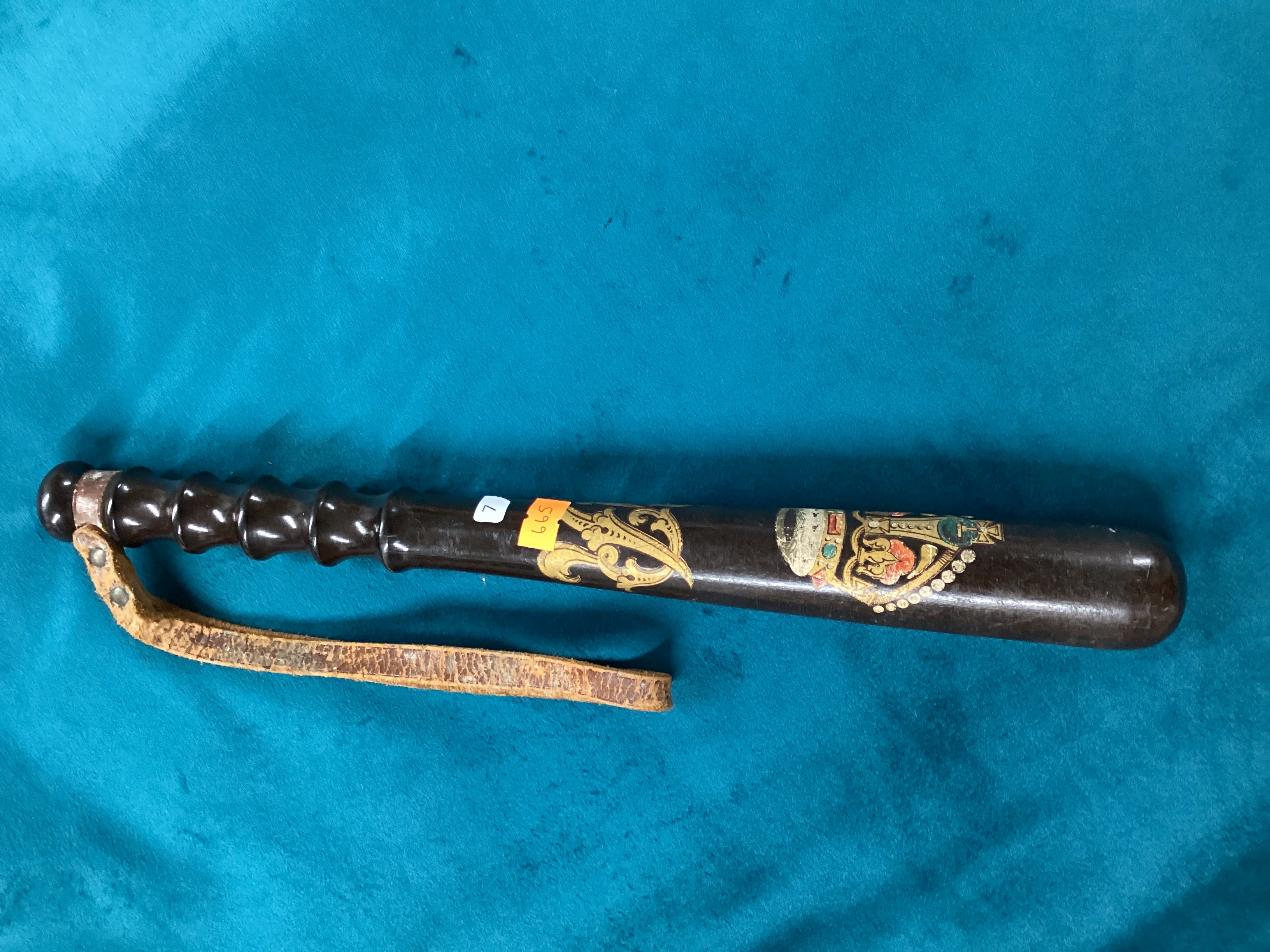 Lot 665 – An Early 20th Century Painted and Turned Wood Police ...