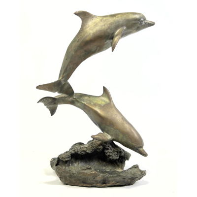 Lot 899 - Matt Hopkins Bronze Dolphin Sculpture Signed and Numbered ...