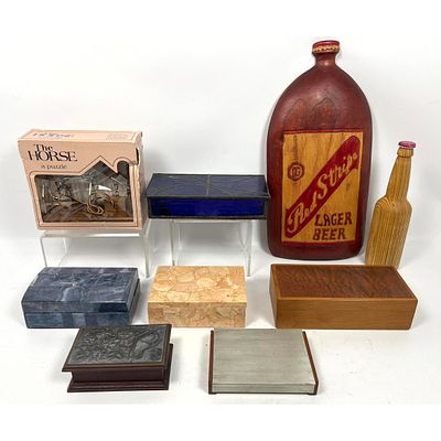 Lot 1238 - Lot. Collection of Decorative Boxes - Tessellated, Blue ...