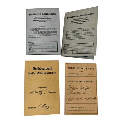 Lot 671 - German Identity Membership Documents | Frank Zoller Authentic ...