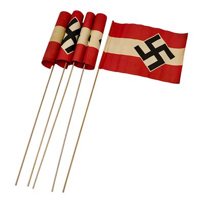 Lot 1083 - Hitler Youth Paper Parade Flags - Set of 5 | Frank Zoller ...