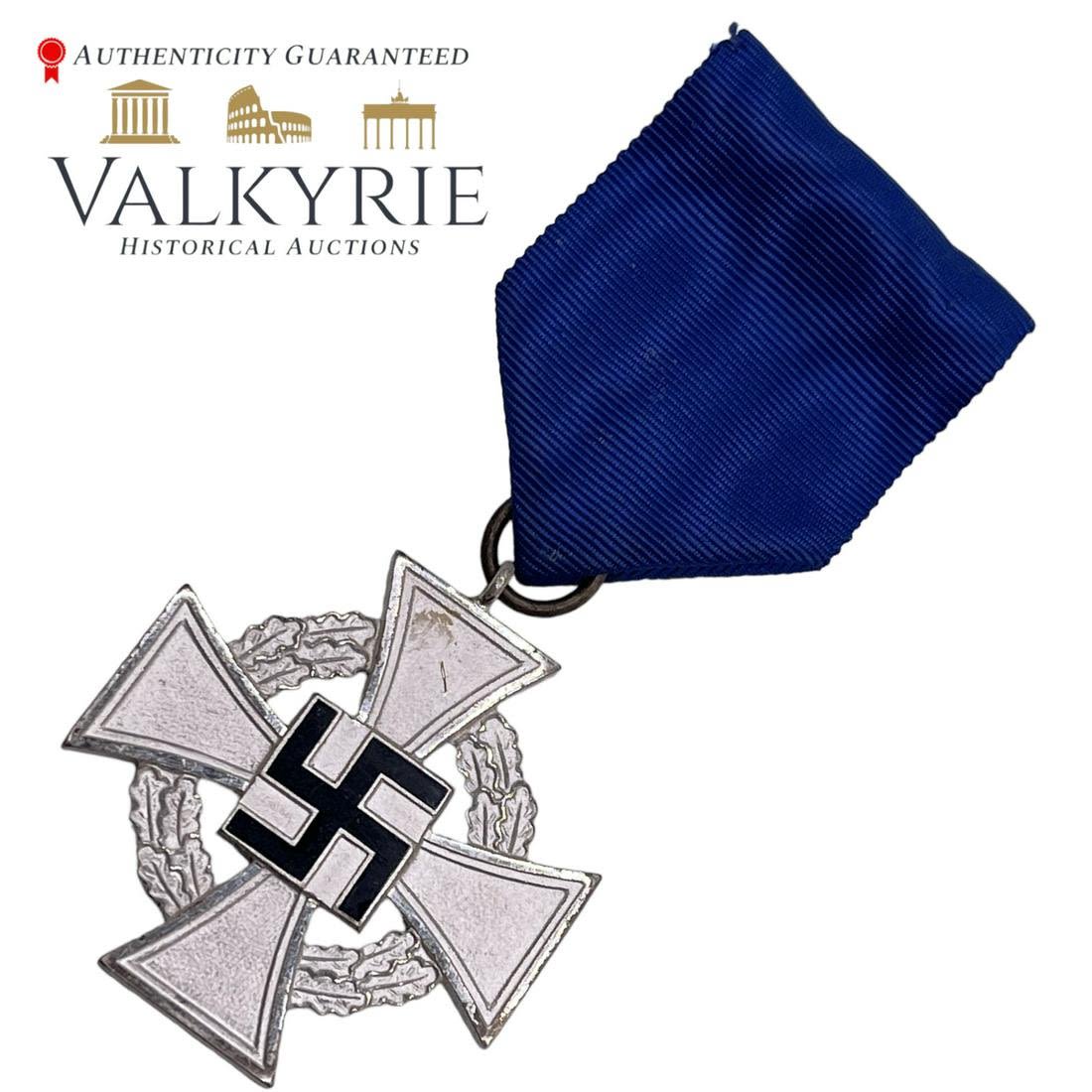 Lot 1609 - German WWII 25 Year Faithful Service Medal | Valkyrie ...