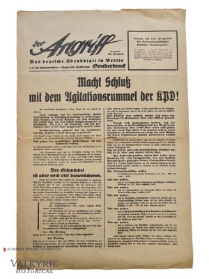 Lot 1197 - Special Electoral Propaganda Leaflet of Dr. Goebbels "Der ...