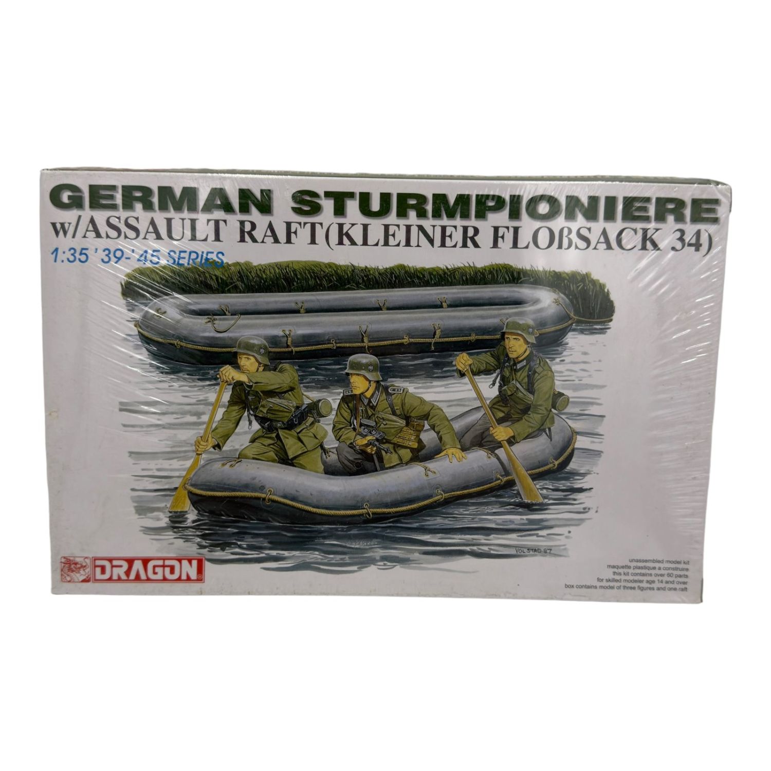 Lot 1208 - German Sturmpionere w/Assault Raft Model 1:35 by Dragon ...