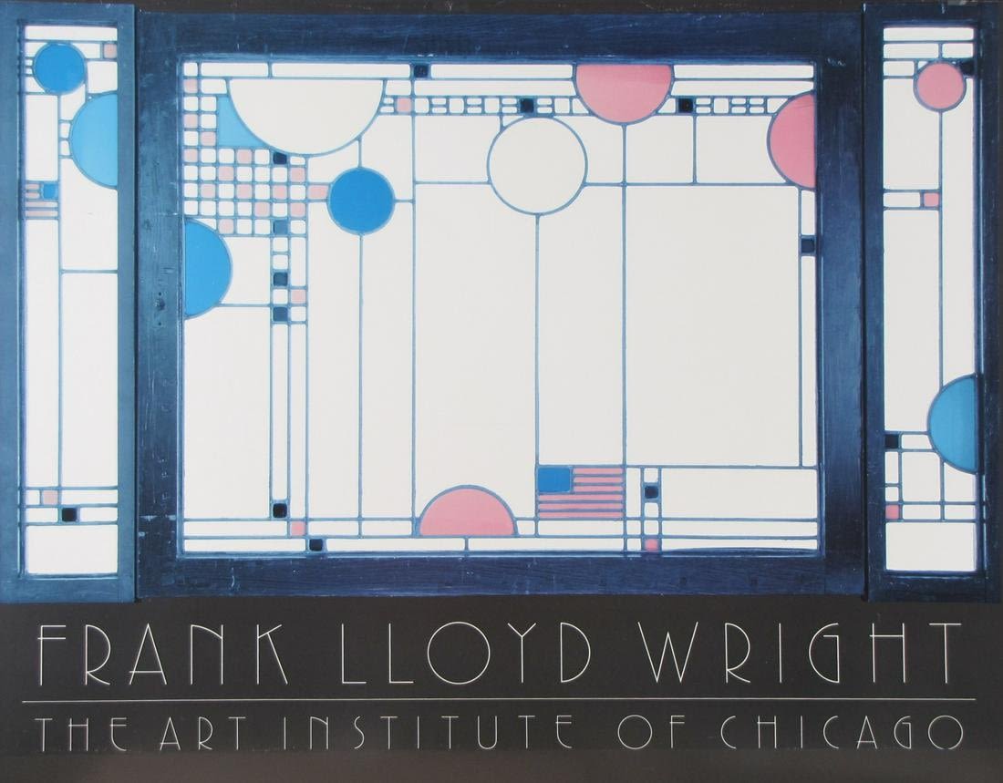 Lot 741 - Frank Lloyd Wright Poster Art Institute of Chicago • Wickliff ...