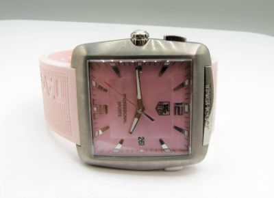 Lot 850 - Tag Heuer Pink Professional Sports Tank Watch • Wickliff ...