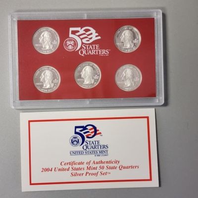Lot 973 - (6) US Mint Silver State Quarters Proof Sets • Wickliff ...