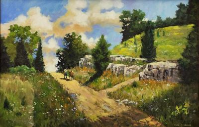 Lot 417 - Ronald Mack 20x30 O/C "Peaceful Journey" • Wickliff Auctioneers