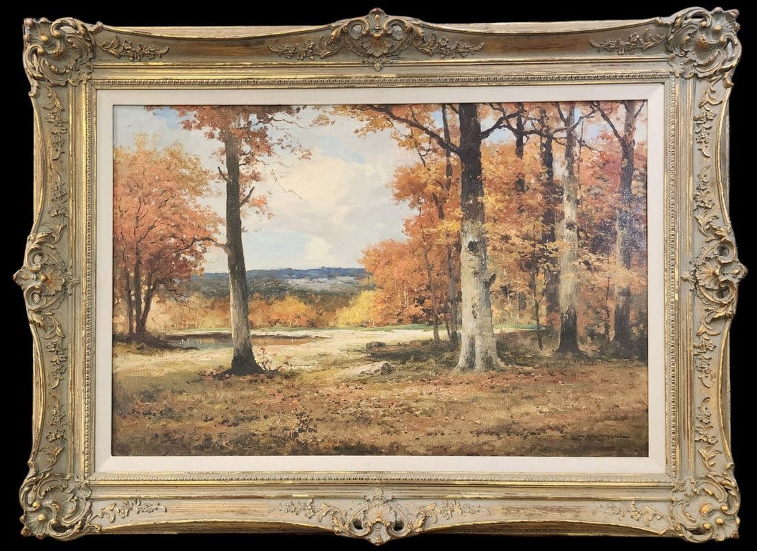 Lot 873 - Robert Wood 24x36 O/C "October Morn" • Wickliff Auctioneers