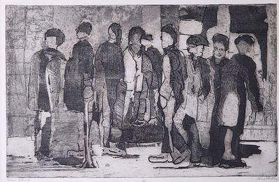 Lot 858 - Unclearly Signed, Ltd Ed Etching • Wickliff Auctioneers