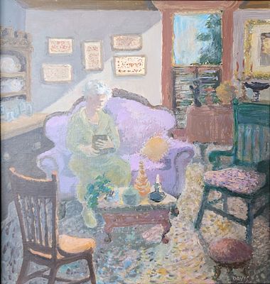 Lot 857 - Lois Davis 15x14 Acrylic "The Lonely Years" • Wickliff ...