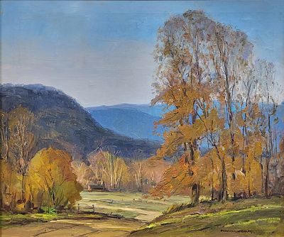 Lot 869 - Frederick Rigley 25x30 O/C "Brown County Hills" • Wickliff ...