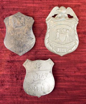 Lot 215 - Grouping of Three Police Badges - Willow Auction House