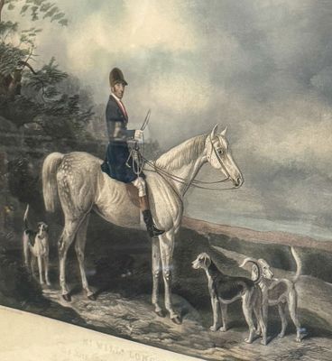 Lot 301 - Edward Hacker Engraving, Mr Will Long on "Bertha" - Willow ...